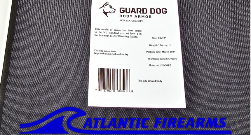 Guard Dog Armor Level IIIA Plates - AtlanticFirearms.com