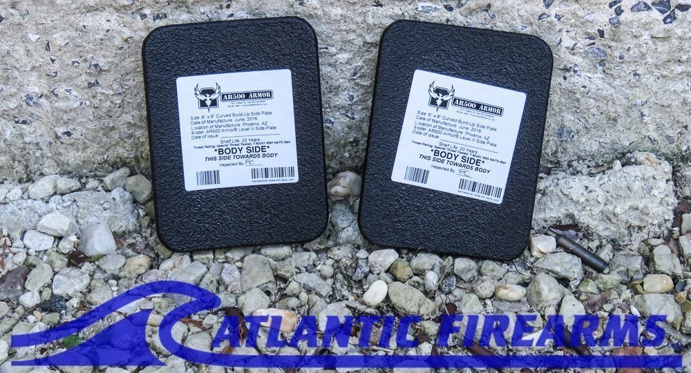 AR500 Armor Side Plate Pair - 6"x 8" - AtlanticFirearms.com