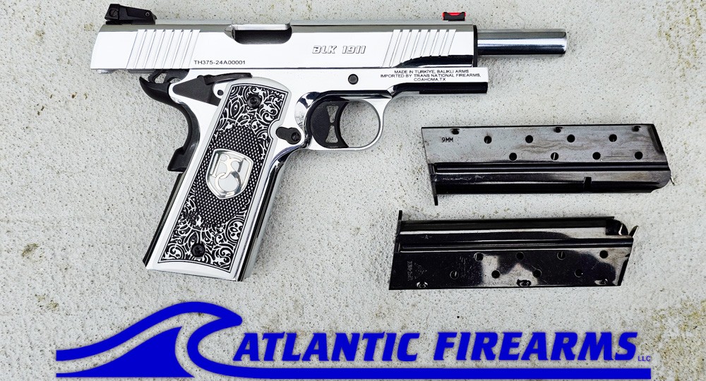Chrome 1911 9mm Pistol SALE - AtlanticFirearms.com