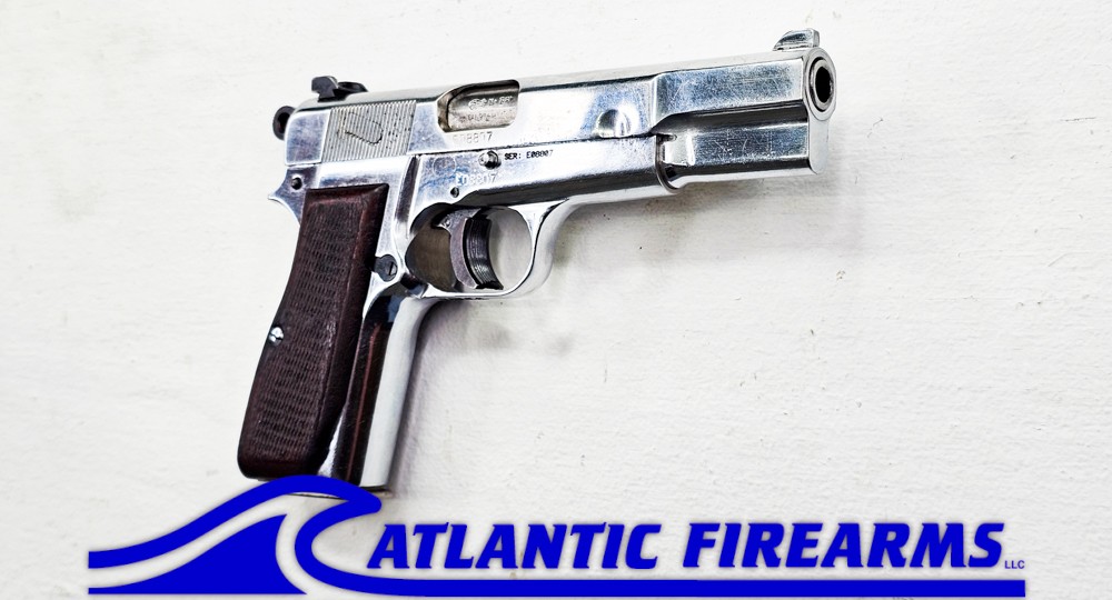 FN HP 35 Thumbprint Chrome Surplus - AtlanticFirearms.com