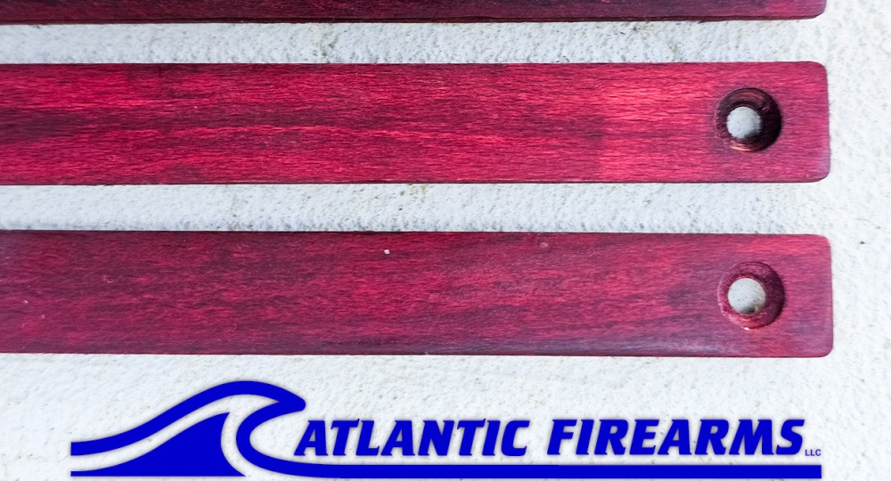 MLOK Wood Grip Stop Red- 3 Slot - AtlanticFirearms.com
