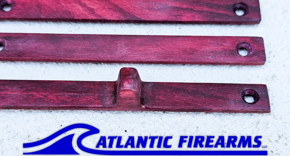 MLOK Wood Grip Stop 6 Slot- Red- Finger Stop - AtlanticFirearms.com