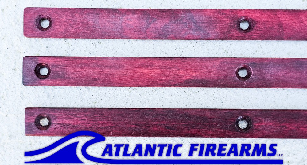 MLOK Wood Grip Stop 6 Slot- Red- Finger Stop - AtlanticFirearms.com
