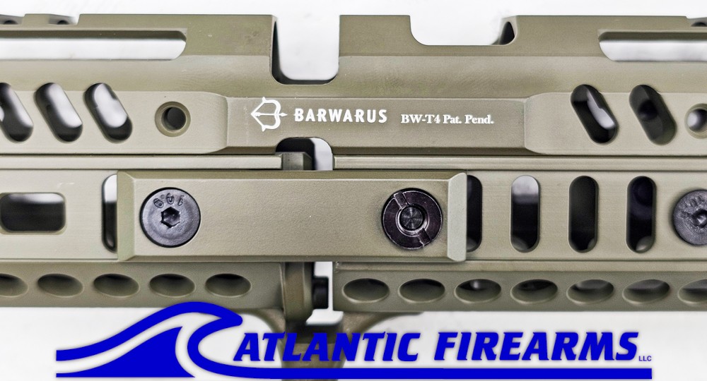 Barwarus BW-T4 MLOK Handguard- OD Green - AtlanticFirearms.com