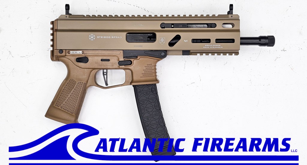 Stribog SP9A3 FDE Pistol W/ Brace - AtlanticFirearms.com