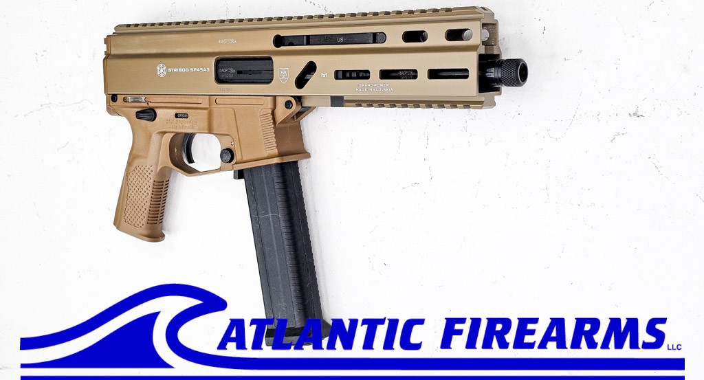 Stribog SP45A3 FDE Pistol W/ Brace - AtlanticFirearms.com
