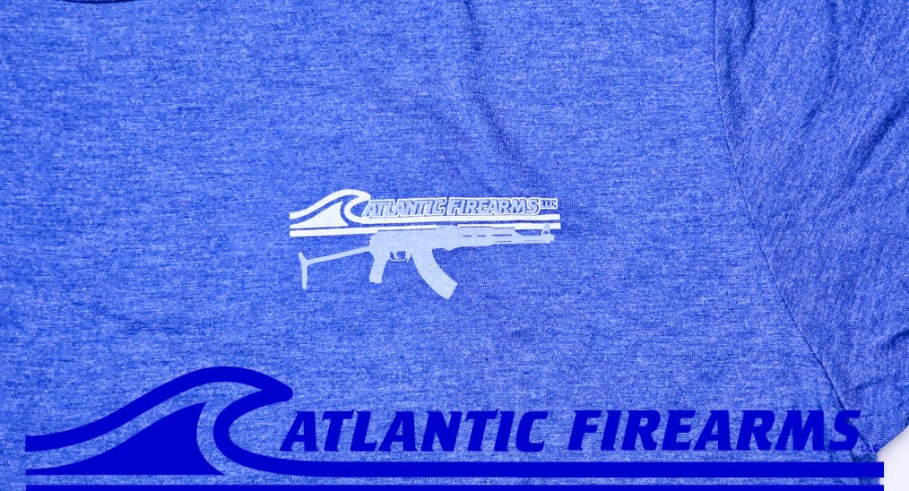 Atlantic Firearms Wave Logo T-Shirt - Royal Heather Blue ...