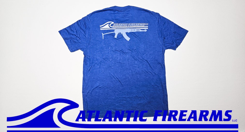 Atlantic Firearms Wave Logo T-Shirt - Royal Heather Blue ...