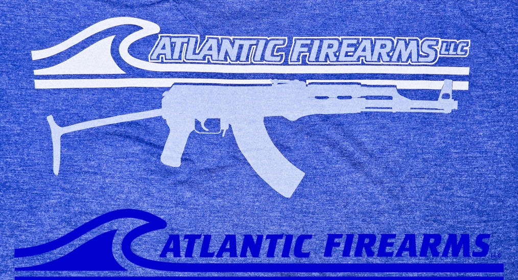 Atlantic Firearms Wave Logo T-Shirt - Royal Heather Blue ...