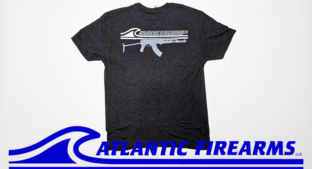 Atlantic Firearms Wave Logo T-Shirt - Charcoal Heather Black ...