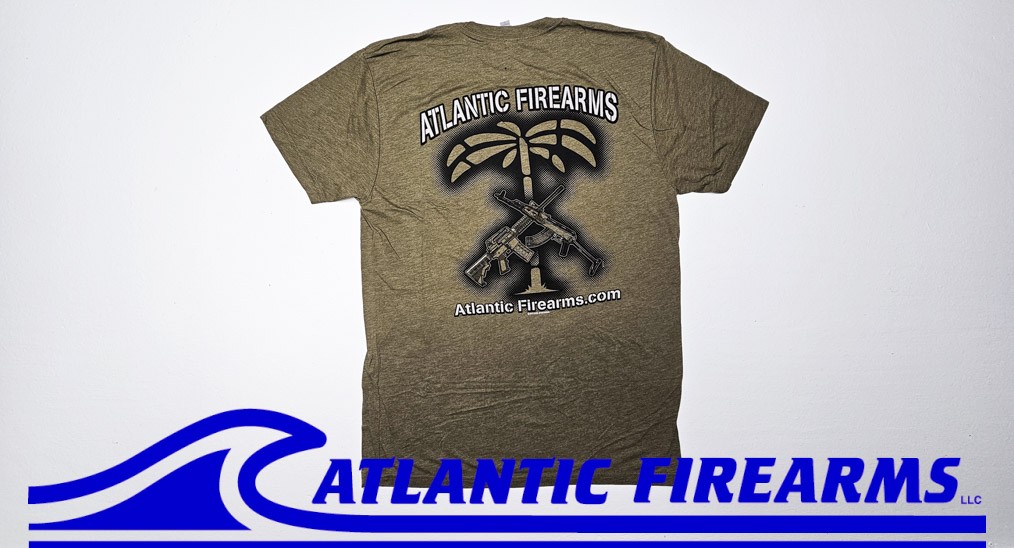 Atlantic Firearms Palm Tree T-Shirt - Military Heather Green ...