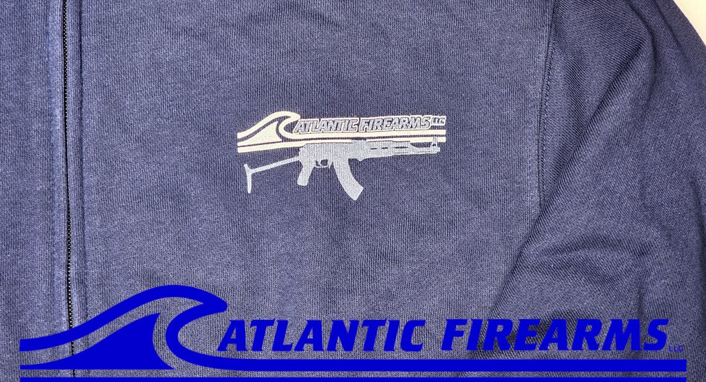 Atlantic Firearms Wave Logo Full-Zip Collar Sweatshirt - True Navy ...