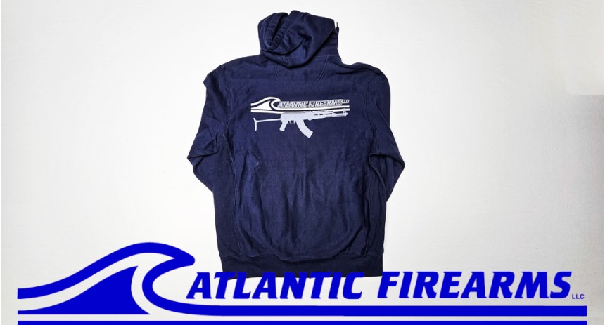 Atlantic Firearms Wave Logo Full-Zip Hooded Sweatshirt - True Navy ...