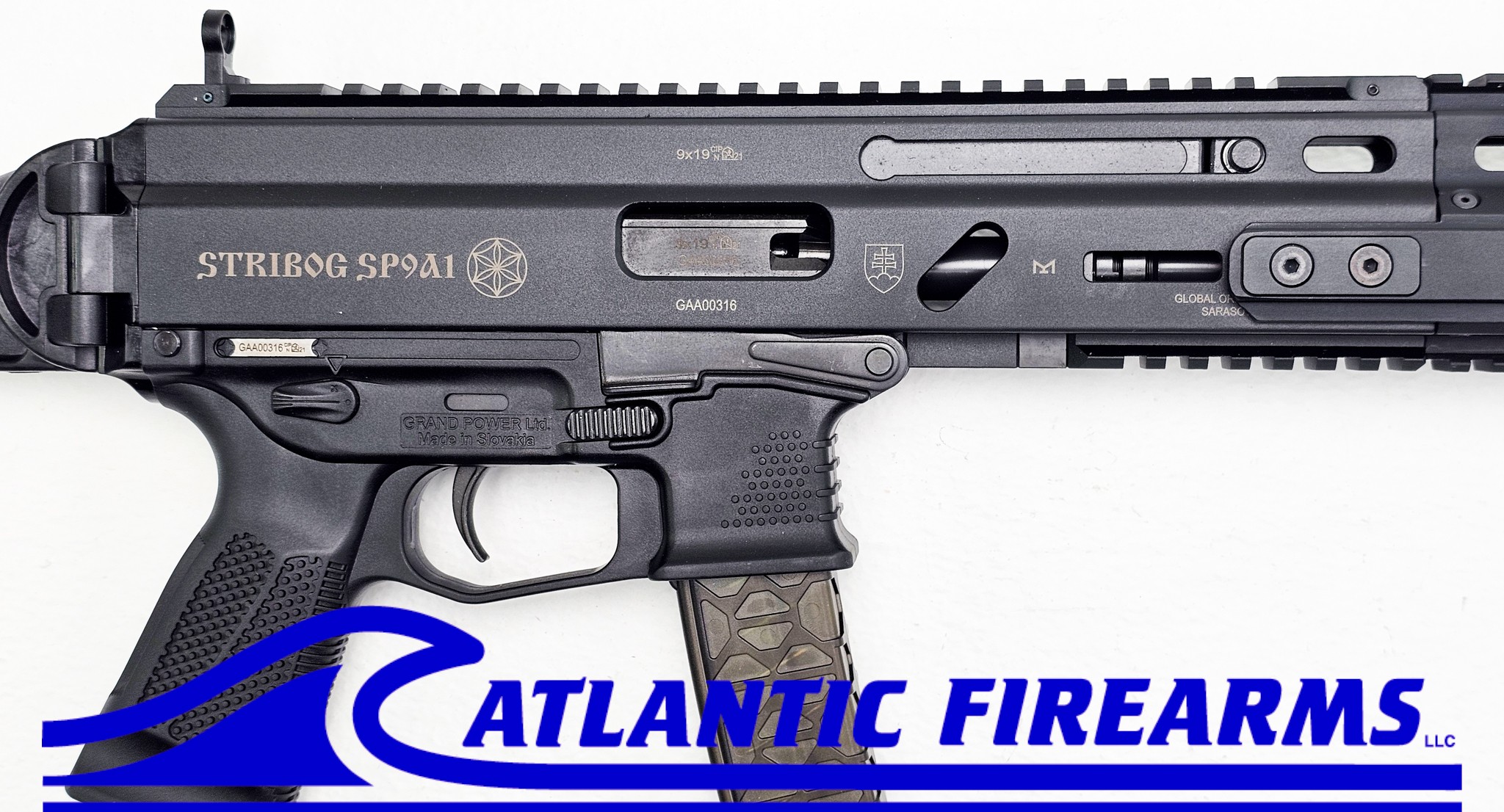 Stribog SP9A1 9mm 16" Rifle Black Grand Power - AtlanticFirearms.com