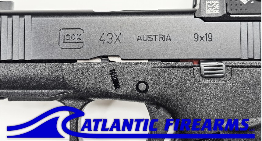 Glock 43X MOS Pistol W/ Aimpoint COA Optic - AtlanticFirearms.com