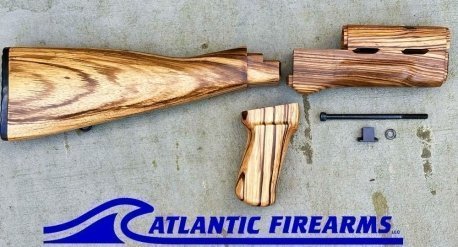 AK47 Exotic Zebra Stock Set - AtlanticFirearms.com