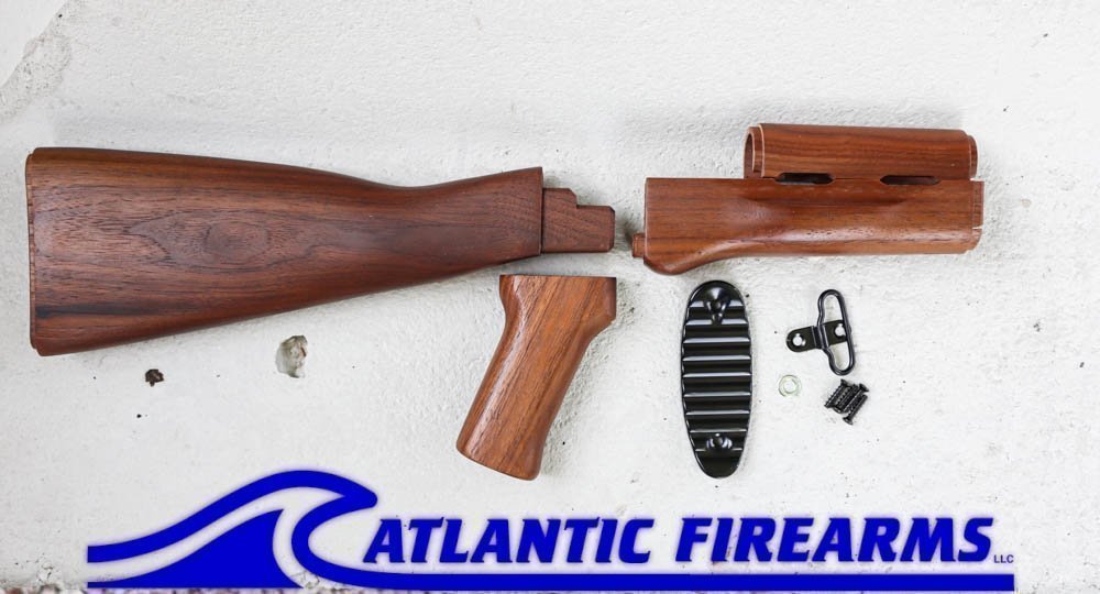 AK47 Walnut Stock Set - AtlanticFirearms.com