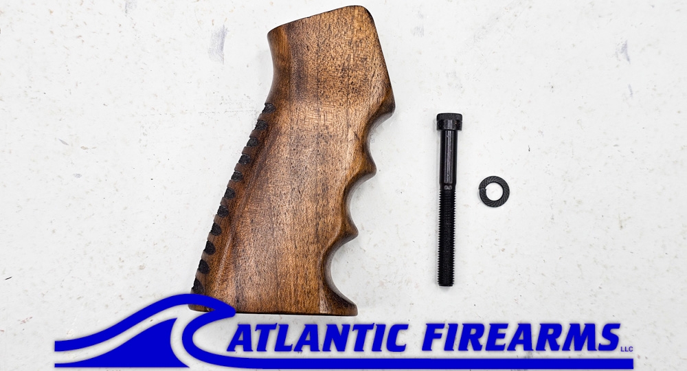 AR15 Walnut Wood Grip - AtlanticFirearms.com