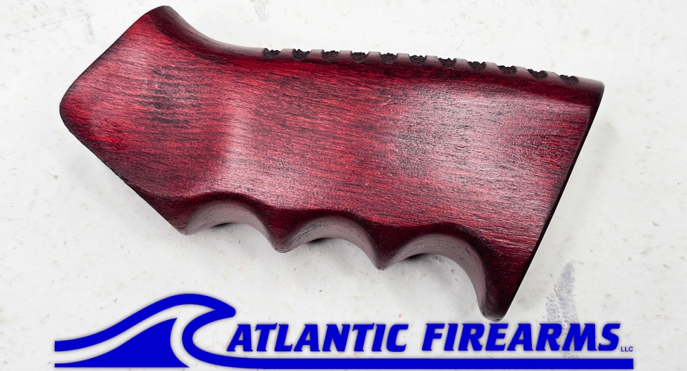 AR15 Wood Pistol Grip- Red - AtlanticFirearms.com