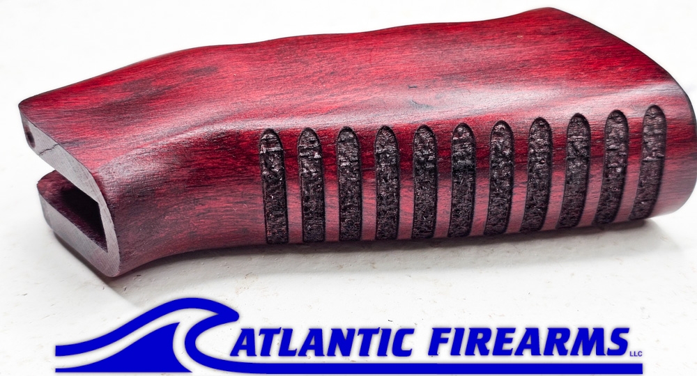 AR15 Wood Pistol Grip- Red - AtlanticFirearms.com