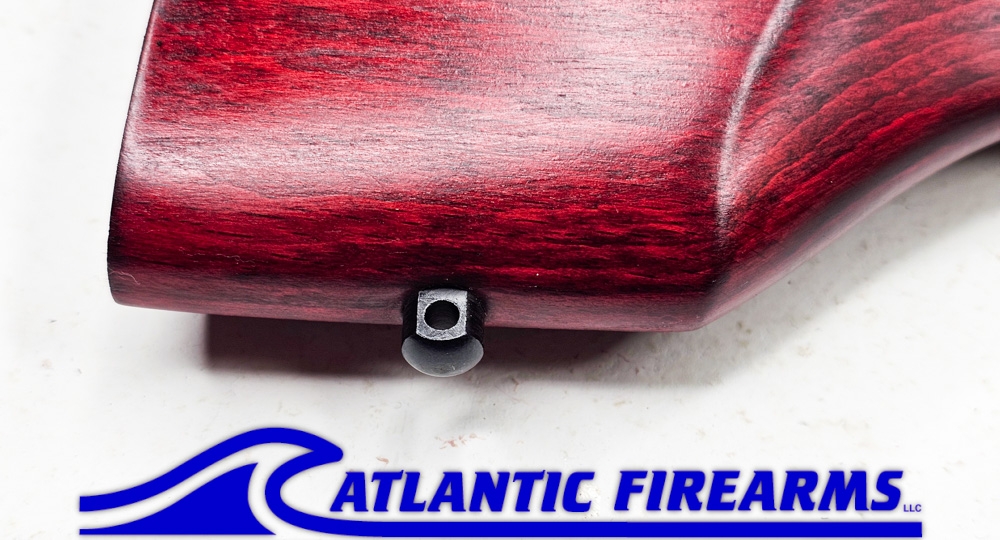 AR15 Wood Stock- Red - AtlanticFirearms.com