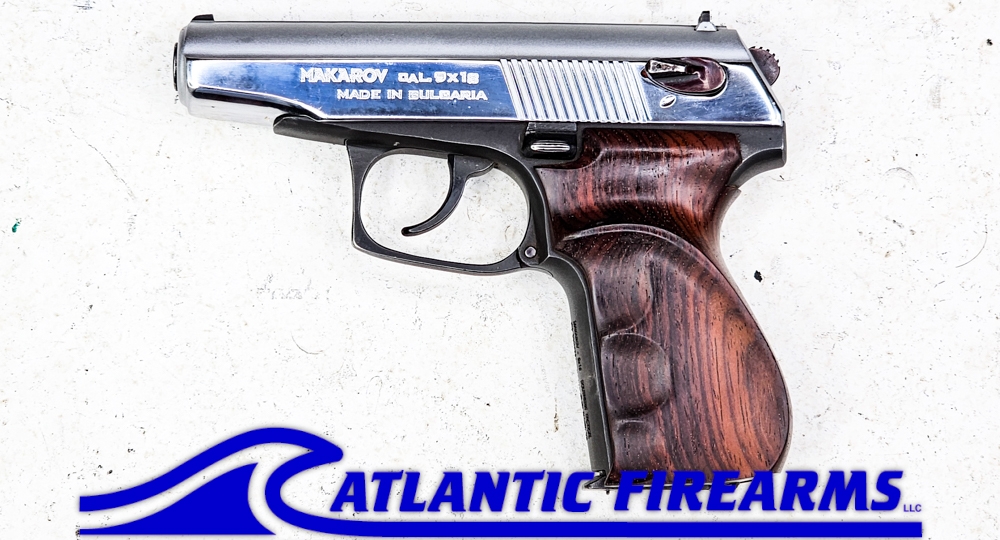 Bulgarian Makarov 9x18 Pistol w/ Chrome Slide - AtlanticFirearms.com