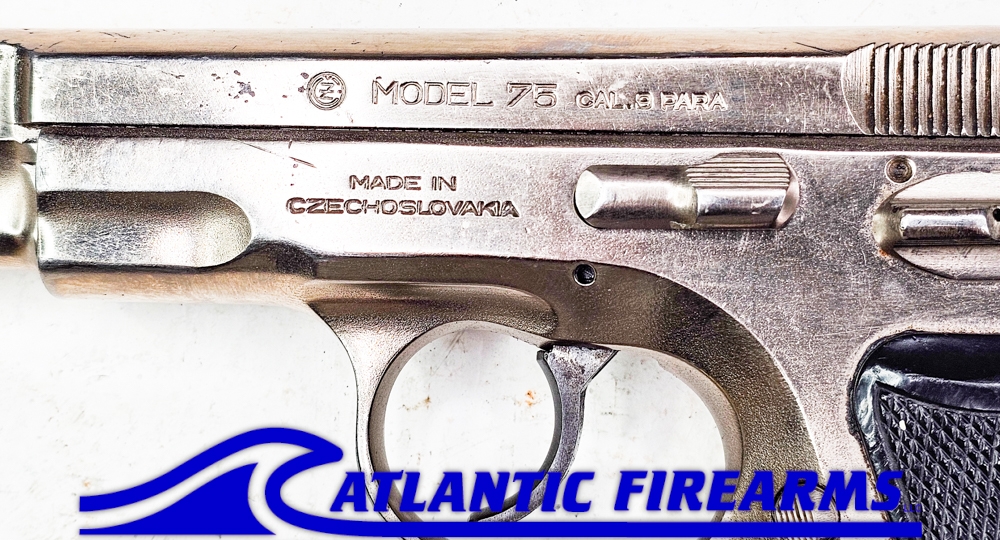 CZ 75 9mm Pistol-Nickel - AtlanticFirearms.com