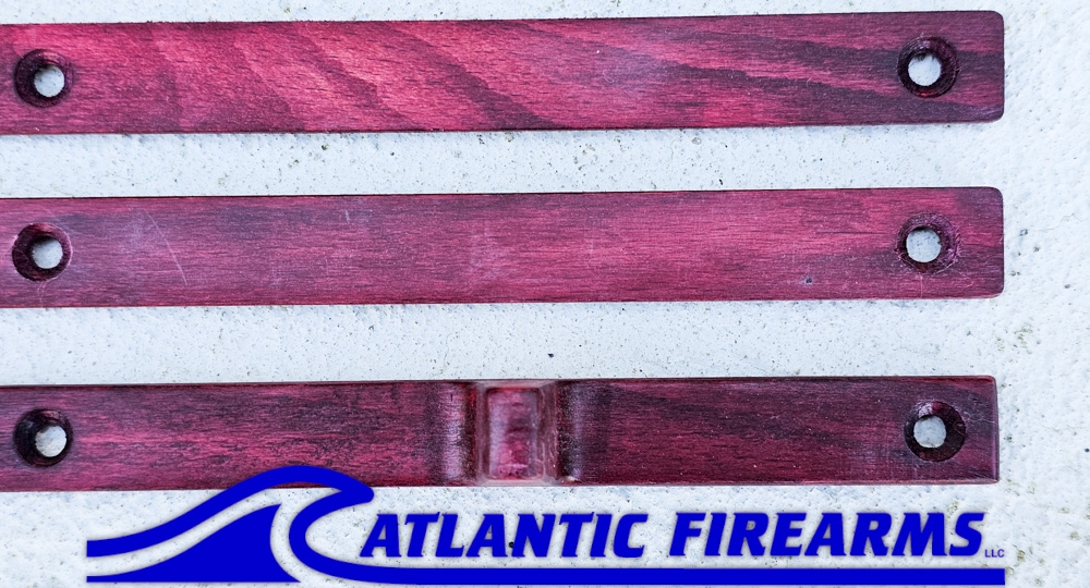 MLOK Wood Grip Stop 6 Slot- Red- Finger Stop - AtlanticFirearms.com