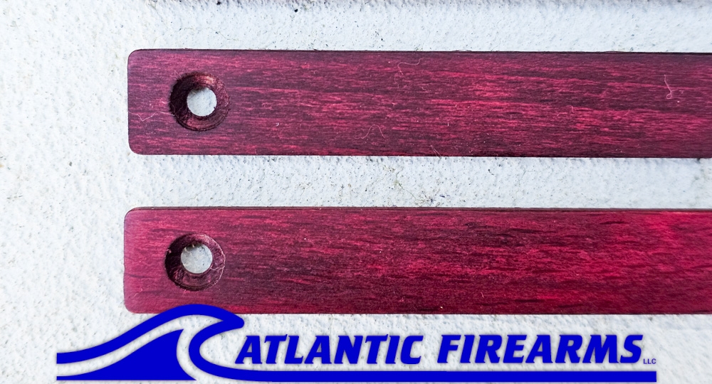 MLOK Wood Grip Stop Red- 4 Slot - AtlanticFirearms.com