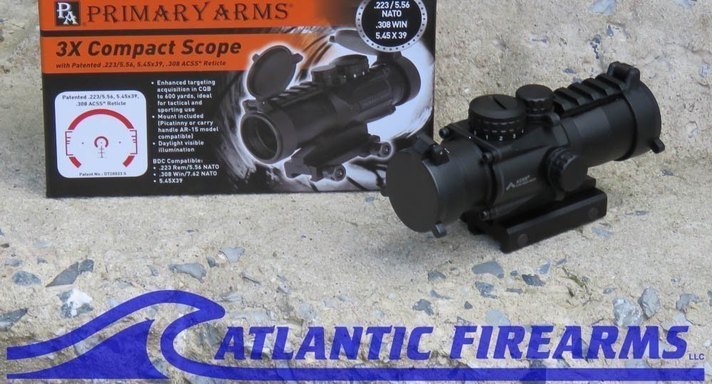 Primary Arms 3X Compact Prism Scope with the Patented .223/5.56, 5 ...