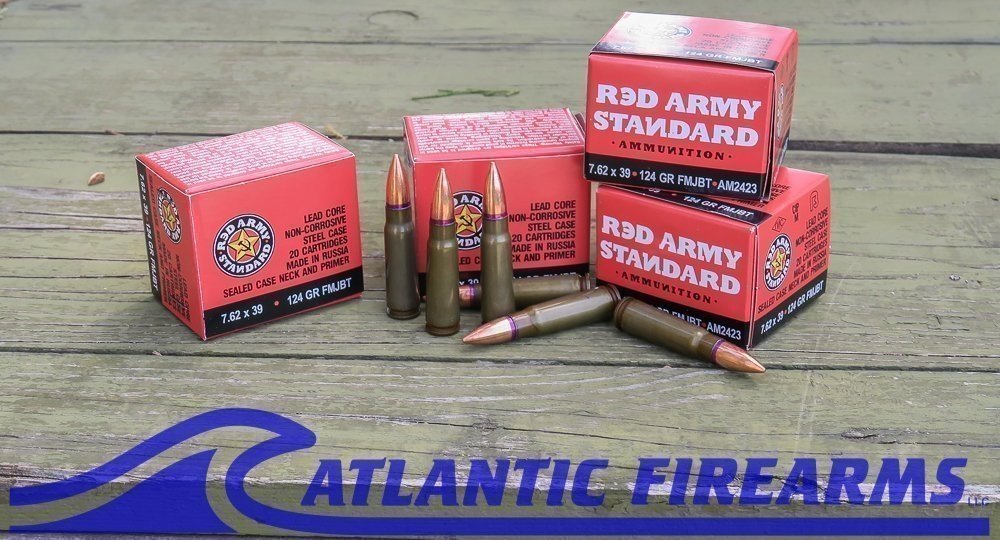 AK 47 Ammo 762x39 Red Army Standard 500 Rnds - AtlanticFirearms.com