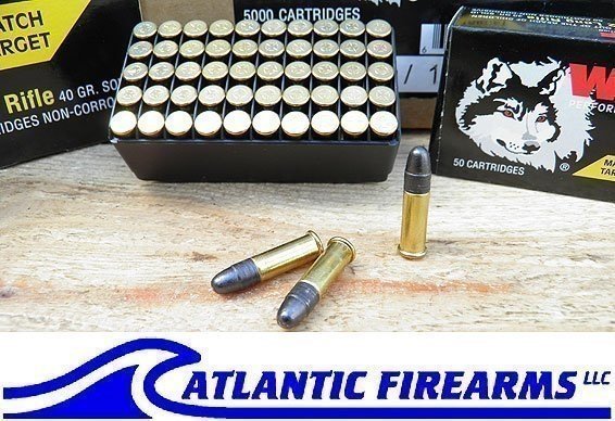 Wolf 22 Long Rifle 40 Grain Match Target loads 5000 round case ...
