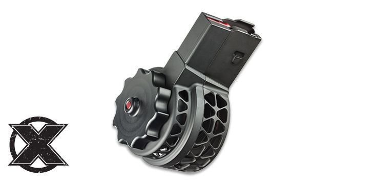X-25 Skeletonized .308 AR 50 Round Drum Magazine - AtlanticFirearms.com